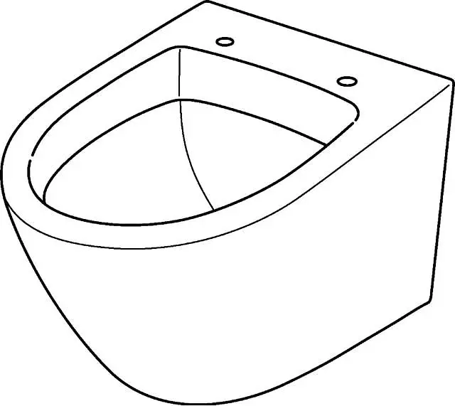 Keramag Flow 300 - Závěsný klozet, 370 mm x 510 mm, bílý - klozet ...