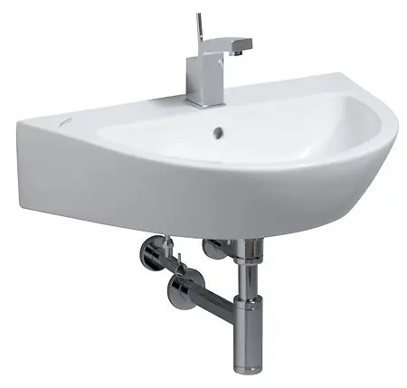 Keramag Flow - Umyvadlo, 65x47 cm, bílé - jednootvorové umyvadlo, s ...