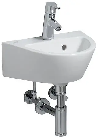 Keramag Flow - Umývátko, 40x31 cm, bílé - jednootvorové umývátko, s ...