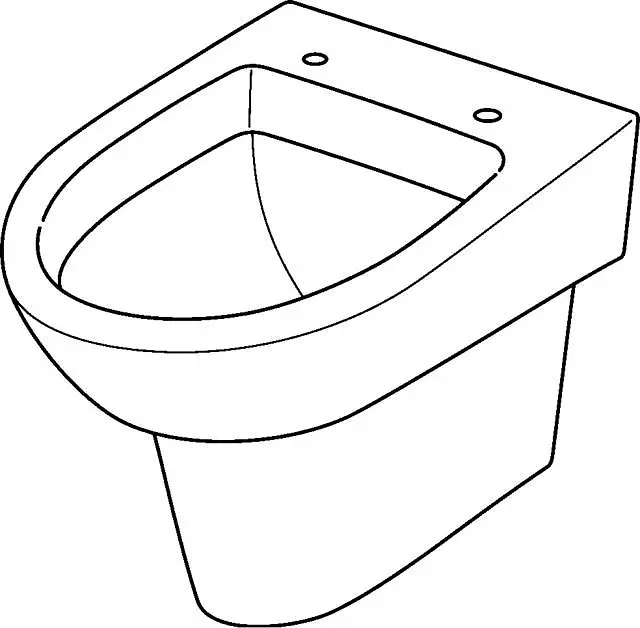 Keramag Flow - Stojící klozet, 370 mm x 400 mm x 560 mm, bílý - klozet ...