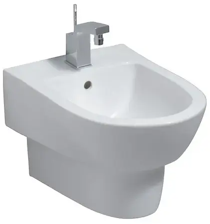 Keramag Flow - Bidet ścienny 370 mm x 550 mm, biały - bidet, z KeraTect ...