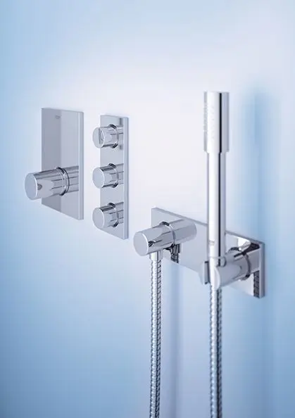 Grohe Grohtherm F - Thermostat-Zentralarmatur, Unterputzmontage, Chrom ...