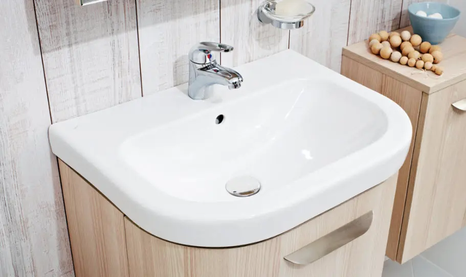 Jika Deep - Umyvadlo 55x42 cm, s přepadem, s otvorem pro baterii, bílá ...