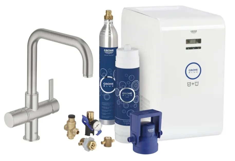 Grohe Blue Professional - Keukenkraan met filterset en koeler ...