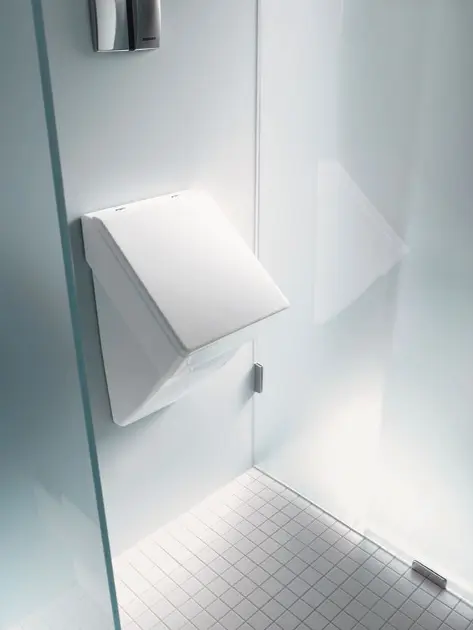 Duravit Vero - Absaug-Urinal 295x320x555 mm, verdeckter Zu- und Ablauf ...