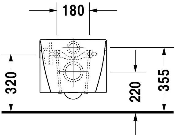 Duravit Starck 2 - WC suspendu, 375 mm x 620 mm, blanc- toilette ...