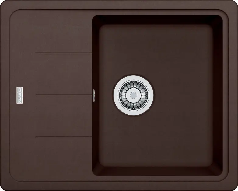 Franke Basis - Fragranit Spülbecken BFG 611-62, 62x50 cm, dunkel braun ...