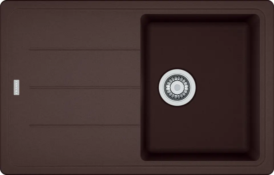 Franke Basis - Évier en fragranit BFG 611-78, 78x50 cm, marron foncé ...