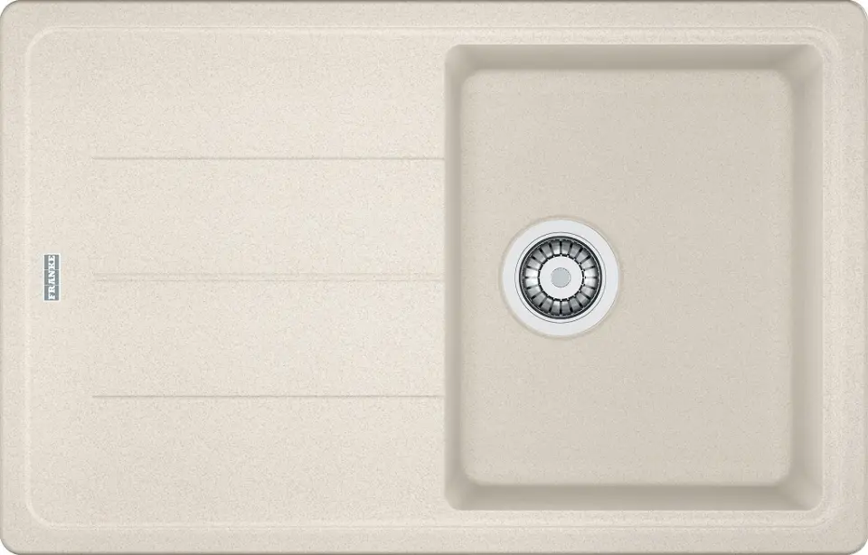 Franke Basis - Évier en fragranit BFG 611-78, 78x50 cm, vanille 114. ...