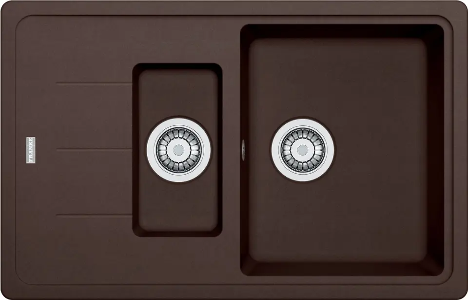 Franke Basis - Fragranit Spülbecken BFG 651-78, 78x50 cm, dunkel braun ...