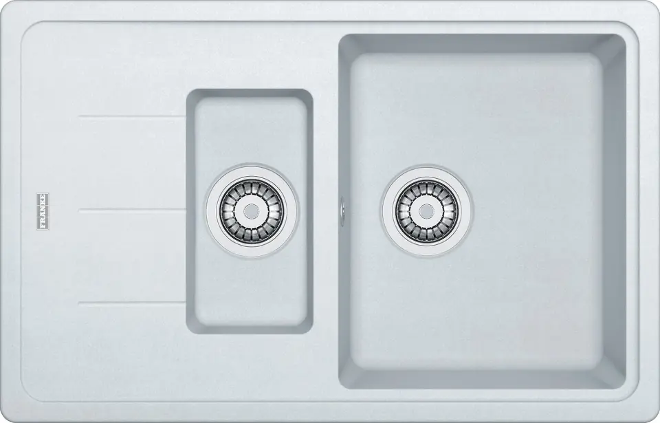 Franke Basis - Évier en fragranit BFG 651-78, 78x50 cm, blanc artic 114 ...