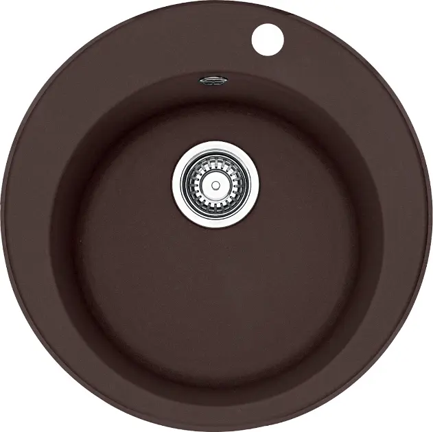 Franke Rondo - Fragranit Spülbecken ROG 610, 51 cm, dunkel braun 114. ...