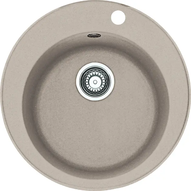 Franke Rondo - Lavello in fragranite ROG 610, 51 cm, rotondo, sahara ...