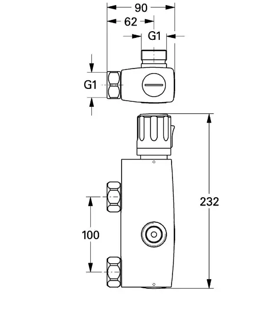 Grohe Automatic 2000 Compact - Termostatická baterie, chrom 34365000 ...