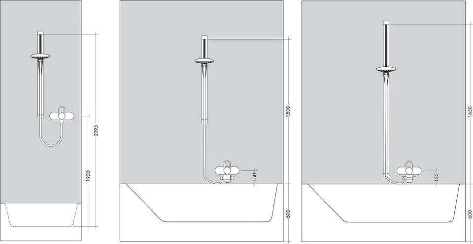 Hansgrohe Raindance - Glijstang 90 cm en doucheslang 160 cm, chroom ...