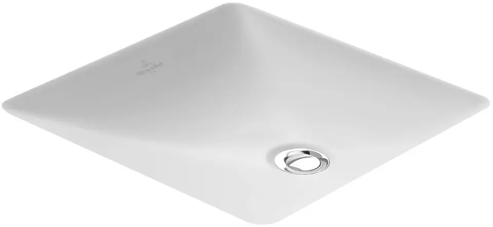 Villeroy & Boch Loop&Friends - Lavoar încastrabil 38x38 cm, cu preaplin ...