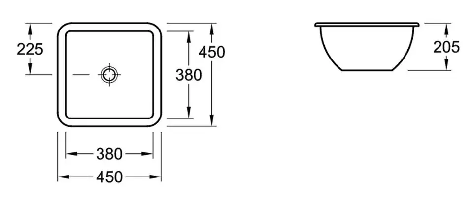 Villeroy & Boch Loop&Friends - Vasque sans trou à installer par le ...
