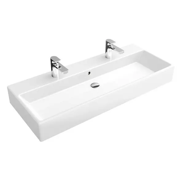Villeroy & Boch Memento - Doppelwaschbecken 120x47 cm, ohne Überlauf, 2 ...