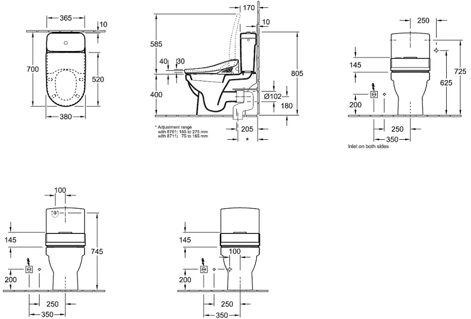 Villeroy & Boch Omnia Architectura - Stojící kombinační mísa, 37x69 cm ...