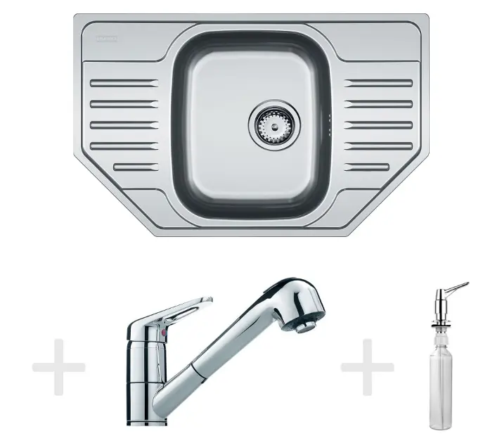 Franke Sets - Küchenset N39, Spülbecken Edelstahl PXN 612 E ...