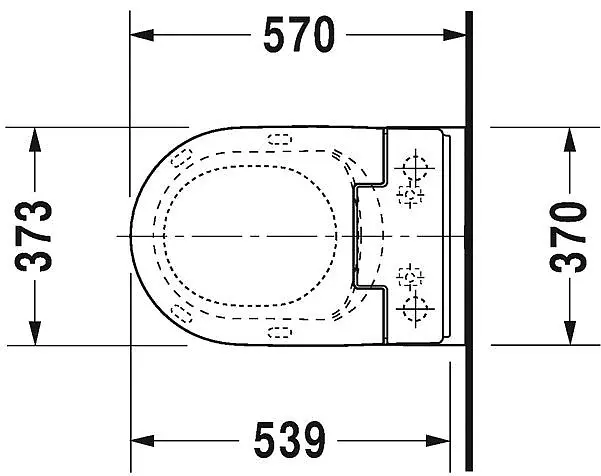 Duravit ME by Starck - Wand-WC für SensoWash, Rimless, mit HygieneGlaze ...