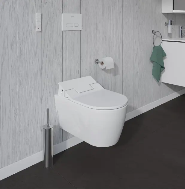 Duravit ME by Starck - Wand-WC für SensoWash, Rimless, mit HygieneGlaze ...