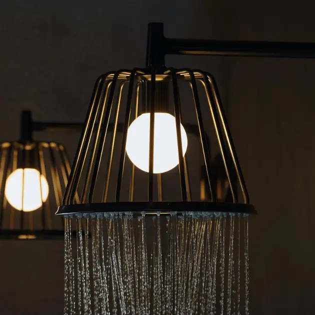 Axor LampShower - 1-Strahl-Kopfbrause mit Duscharm und Nendo-Design ...