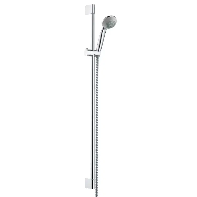 Hansgrohe Crometta 85 - Brausegarnitur Green 1jet, Duschstange Unica ...