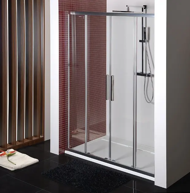 Polysan Lucis Line - Porte de douche 160 cm, verre transparent DL4315 ...