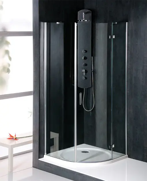 Polysan Vitra Line - Sprchová zástěna 90x90 cm, pravá, čiré sklo ...