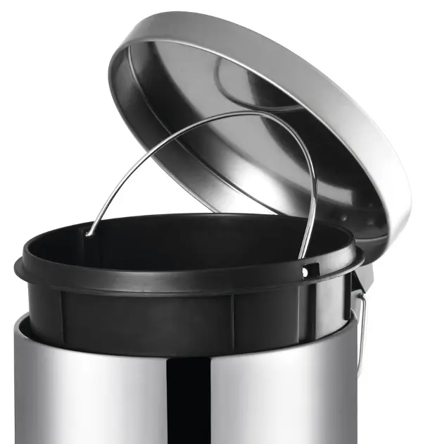 Aqualine Simple Line - Papelera 12 L, acero inoxidable pulido 27112 ...