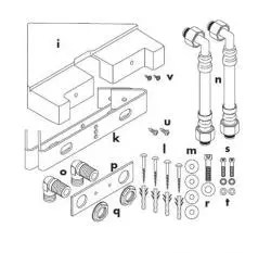 Pharo Lift 2 - Sada pro rohovou montáž, satinchrom 26215000 | Sanitino.cz