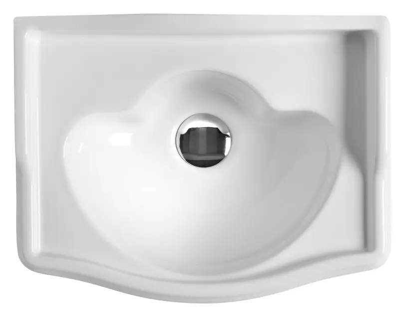 Sapho Kerasan Retro - Lave-main en céramique 41x30 cm, sans trop-plein ...