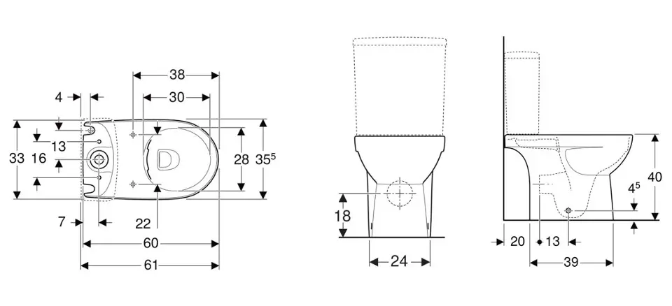 Geberit Selnova Comfort - Stand-WC, Rimfree, weiß 500.478.01.7 ...