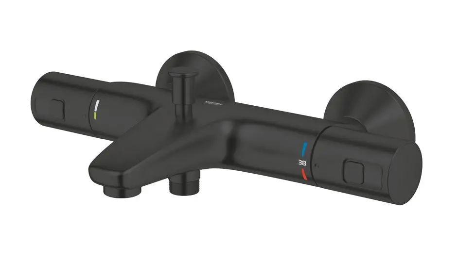 Grohe QuickFix Precision Start - Thermostat-Badewannenarmatur, schwarz ...