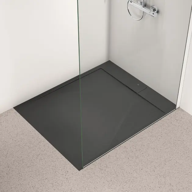 Ideal Standard i.Life - Duschwanne 120x100 cm, Anti-Slip, schwarz ...