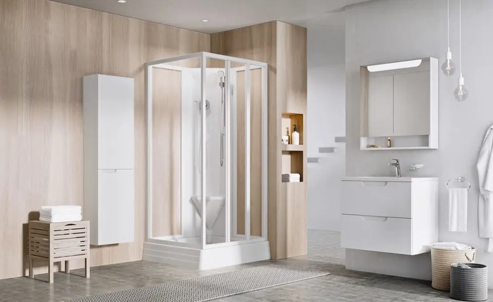 Ravak Supernova - Duschbox 80x80 cm, mit Wanne und Zubehör, weiß ...