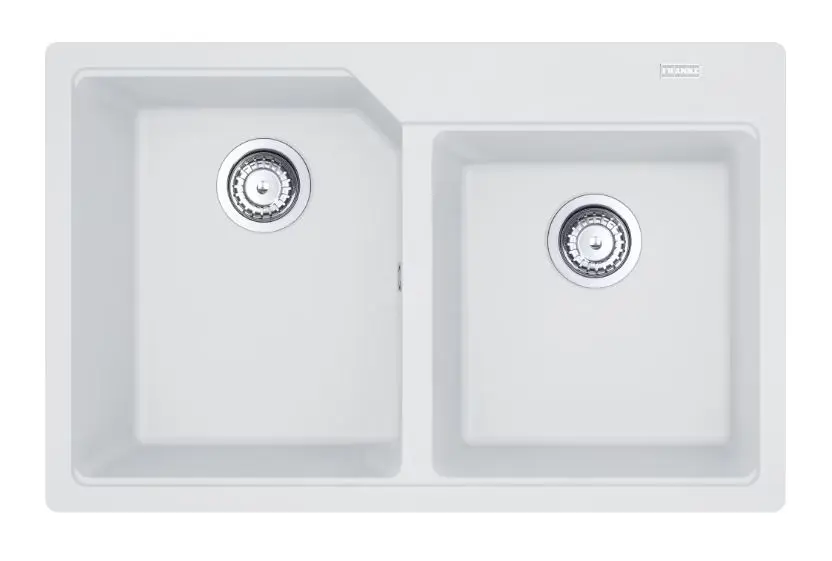 Franke Urban - Fregadero de fragranite UBG 620-78, 78x50 cm, blanco ...