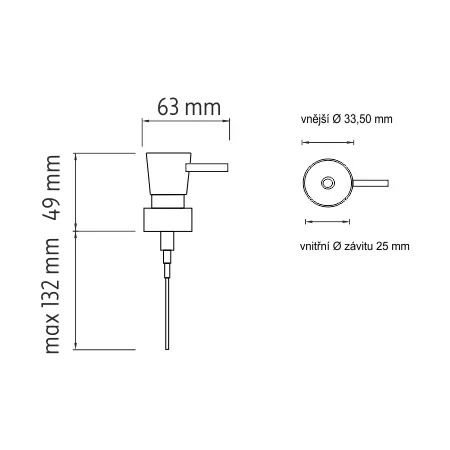 Nimco Náhradní díly - Náhradní pumpička k dávkovači mýdla, bílá 1028T ...