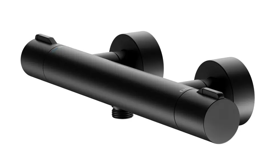 Keuco Plan blue - Thermostat-Duscharmatur, schwarz matt 53926371001 ...