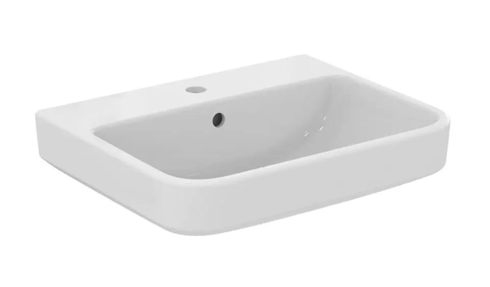 Ideal Standard i.Life B - Waschtisch 55x44 cm, mit Überlauf, Hahnloch ...