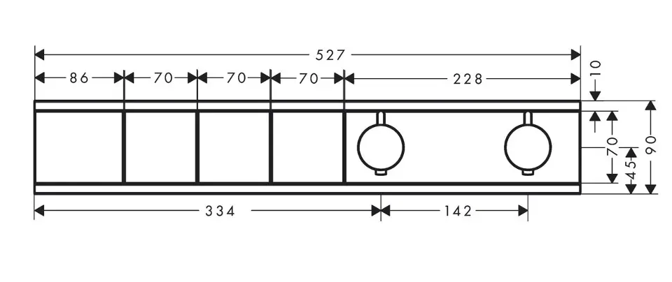 Hansgrohe RainSelect - Unterputz-Thermostatarmatur für 3 Verbraucher ...
