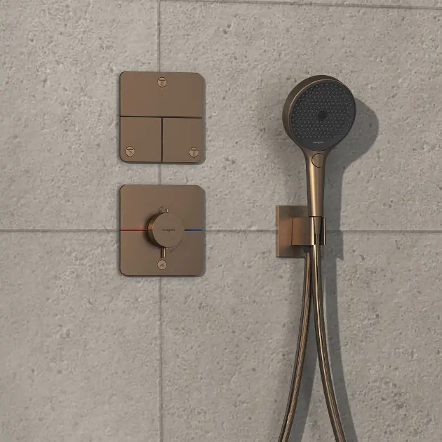 Hansgrohe ShowerSelect Comfort - Unterputz-Thermostatarmatur, Bronze ...
