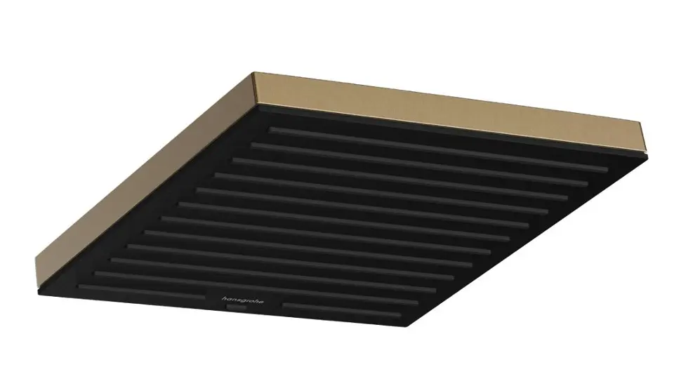 Hansgrohe Pulsify E - Douche de tête, 26x26 cm, EcoSmart, bronze brossé ...