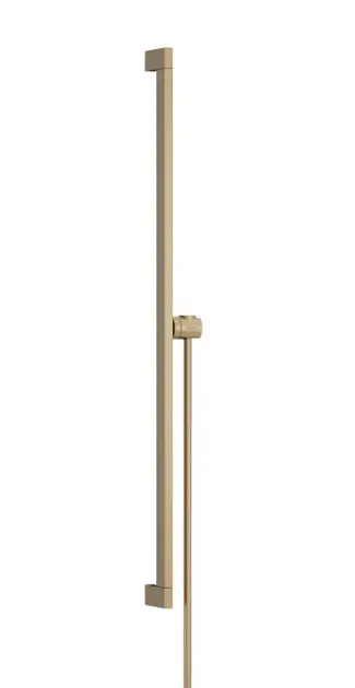 Hansgrohe Unica - Bară de duș 66 cm, cu furtun de duș, bronz periat ...