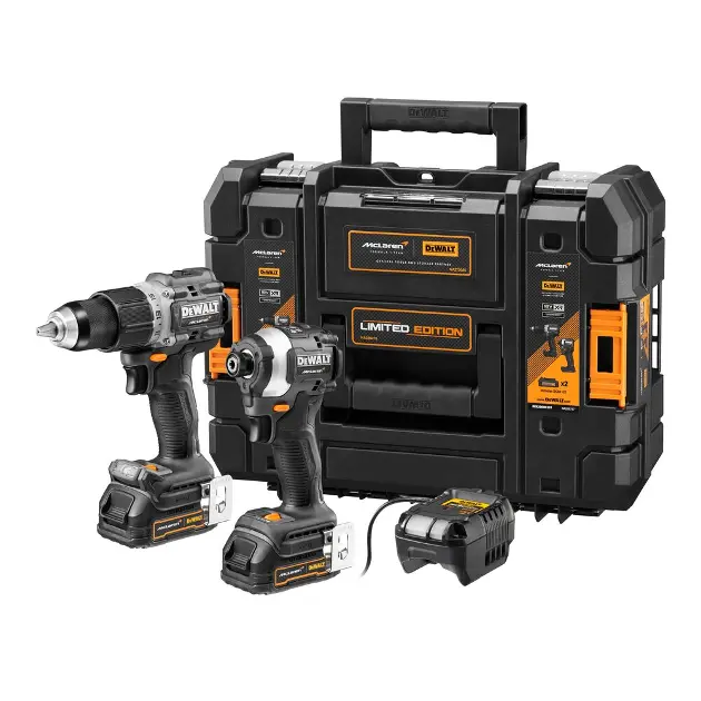 DeWALT Werkzeuge - 18V Akku-Set Schlagbohrmaschine, Schlagschrauber, 2 X Akku 1,7 Ah POWERSTACK ...