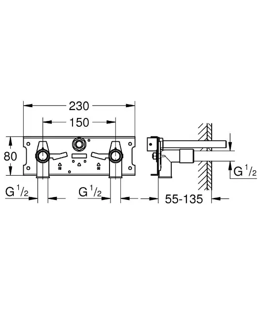 Grohe Příslušenství - Připojovací set pro termostatickou elektronickou ...