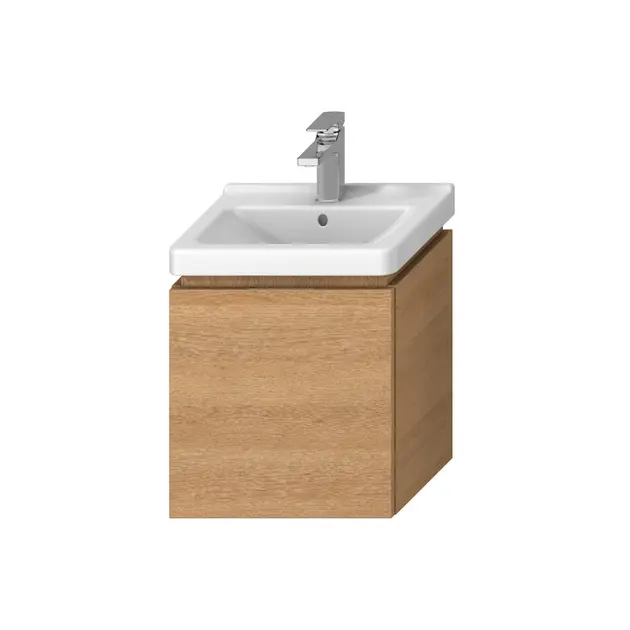 Jika Cubito - Mobile lavabo 440x480 mm, 1 cassetto, rovere ...