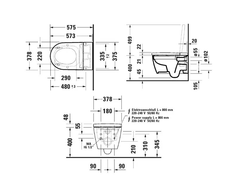 Duravit SensoWash Strack - Bidet elettronico SensoWash Strack con ...