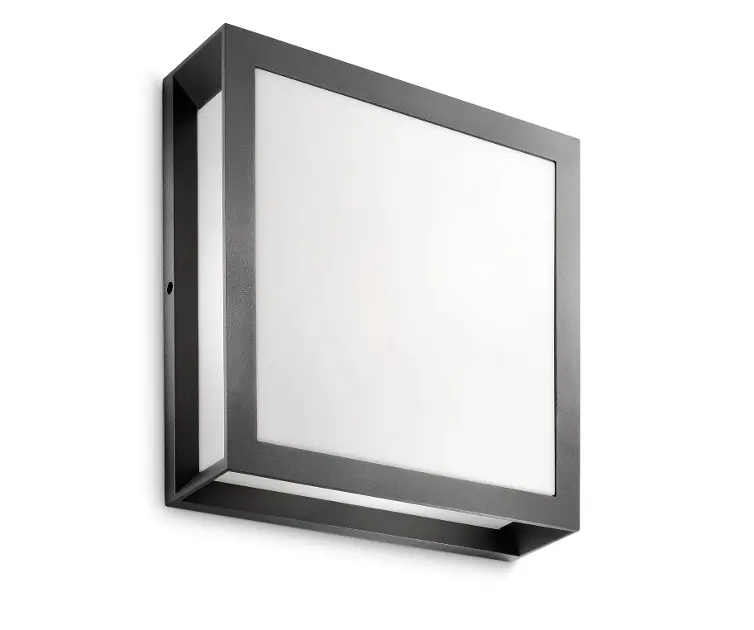 Philips myGarden - Buitenlamp 26x26 cm, E27, antraciet 915002147303 ...